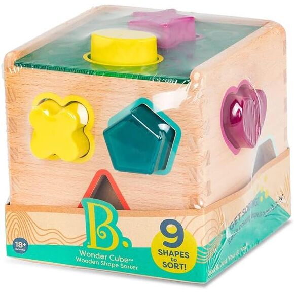 Battat | Toys | B Toys Wooden Shape Sorter Wonder Cube | Poshmark